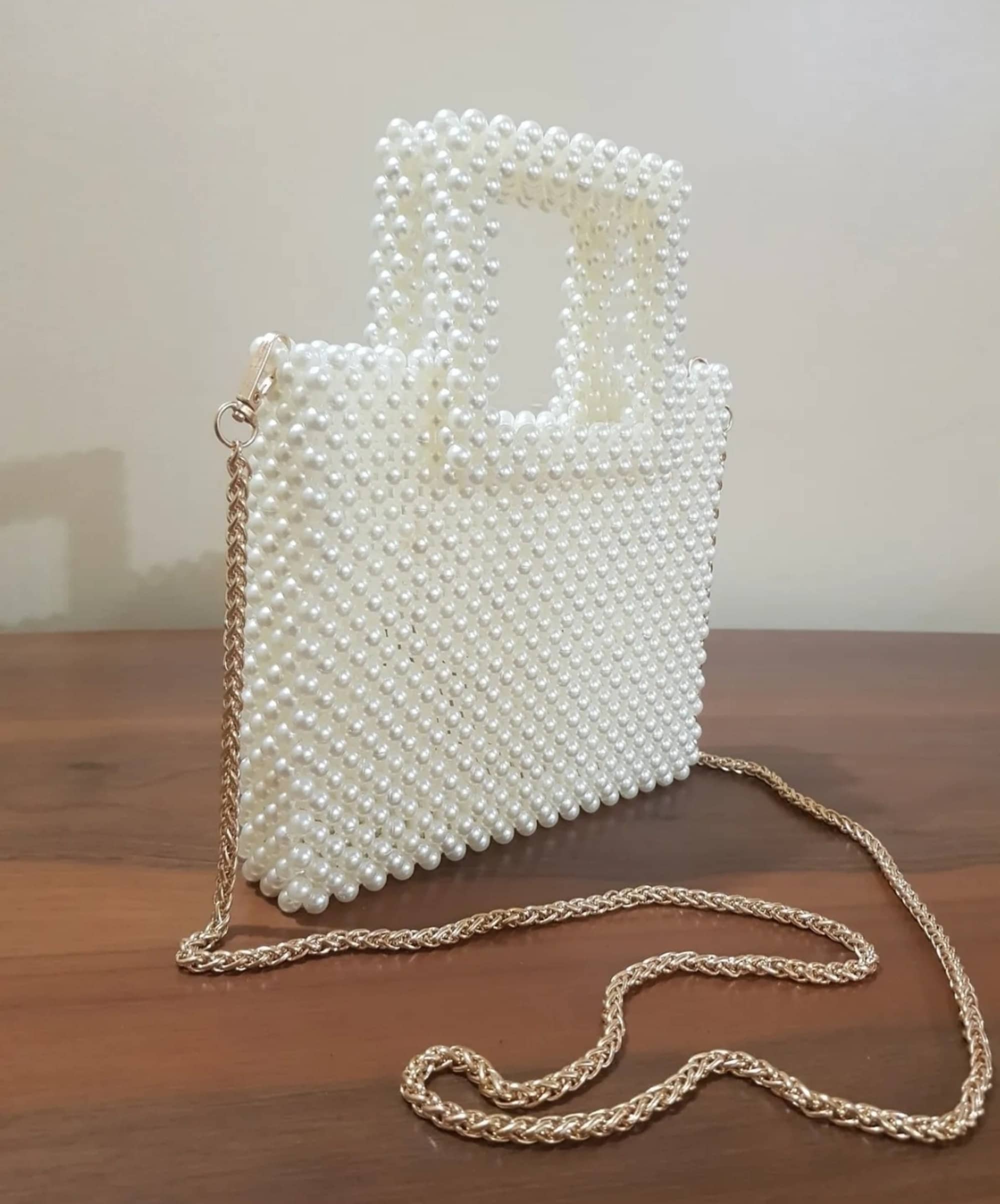 Pearl Bag,pearl Clutch Bag,pearl Bridal Purse,luxury Pearl Handbag ...