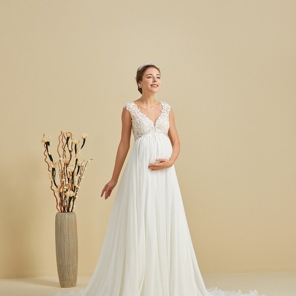 Maternity Wedding Dress - Etsy