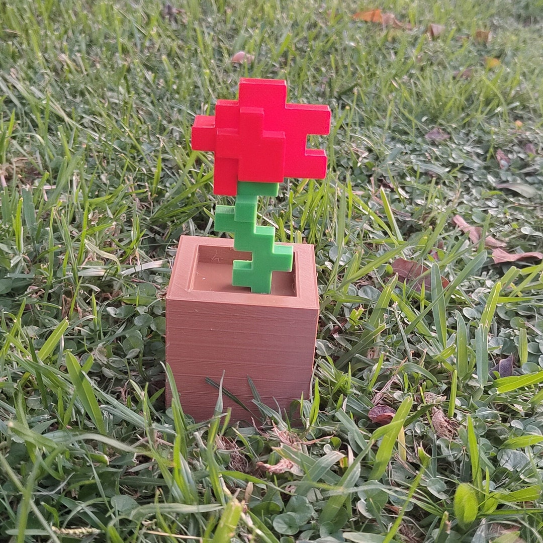 Minecraft Rose Minecraft Gift Minecraft Home Decoration - Etsy Australia
