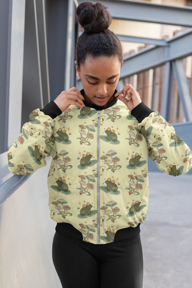 Frog Jacket, Mushroom Jacket, Cottagecore Jacket, Goblincore Jacket ...