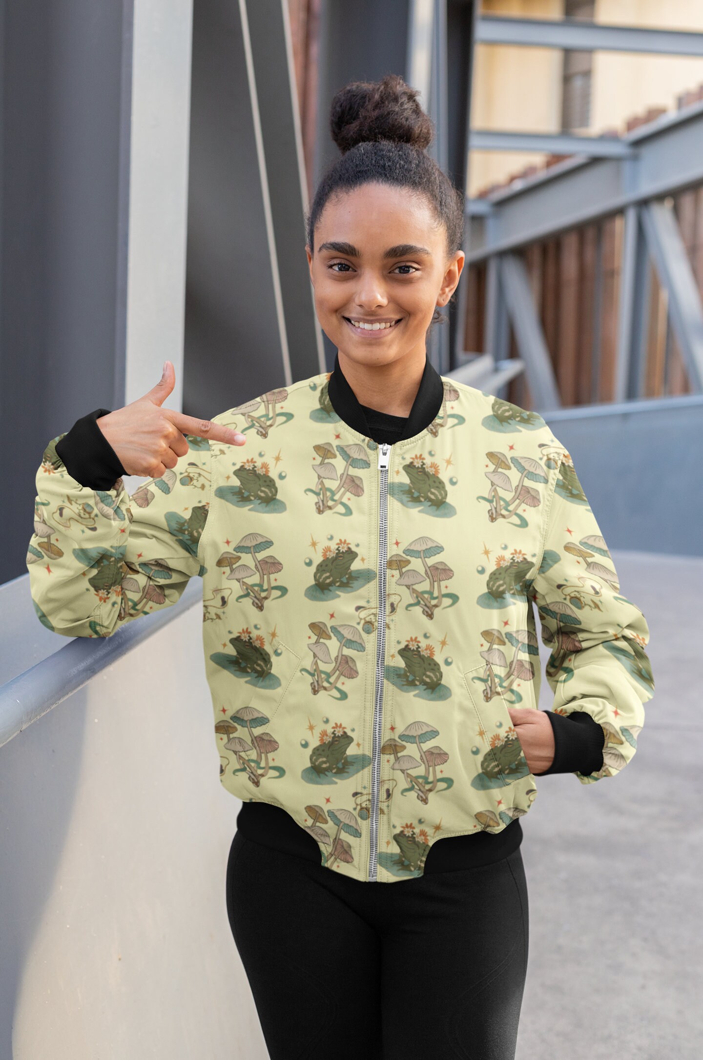 Frog Jacket Mushroom Jacket Cottagecore Jacket Goblincore - Etsy UK