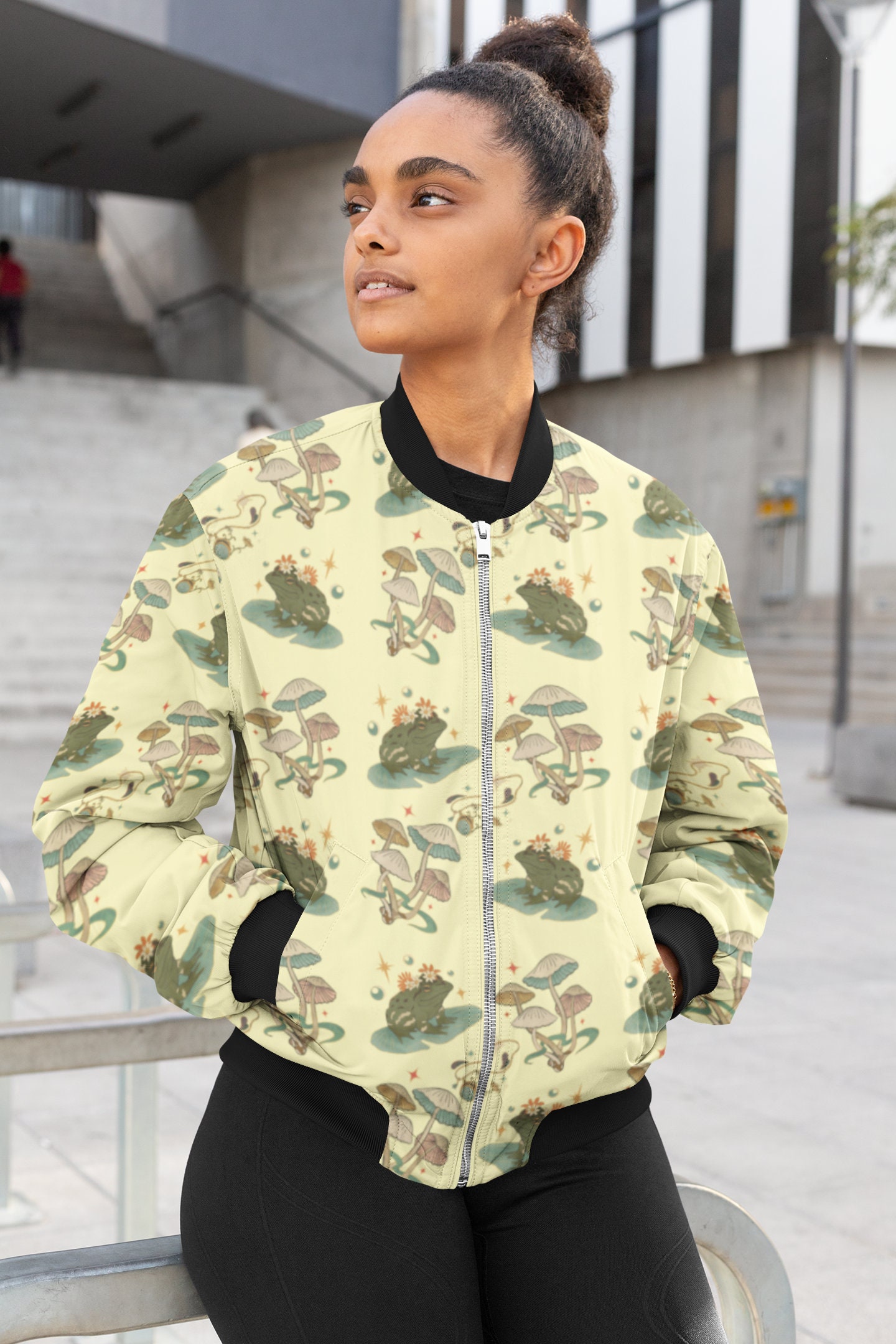 Frog Jacket, Mushroom Jacket, Cottagecore Jacket, Goblincore Jacket ...