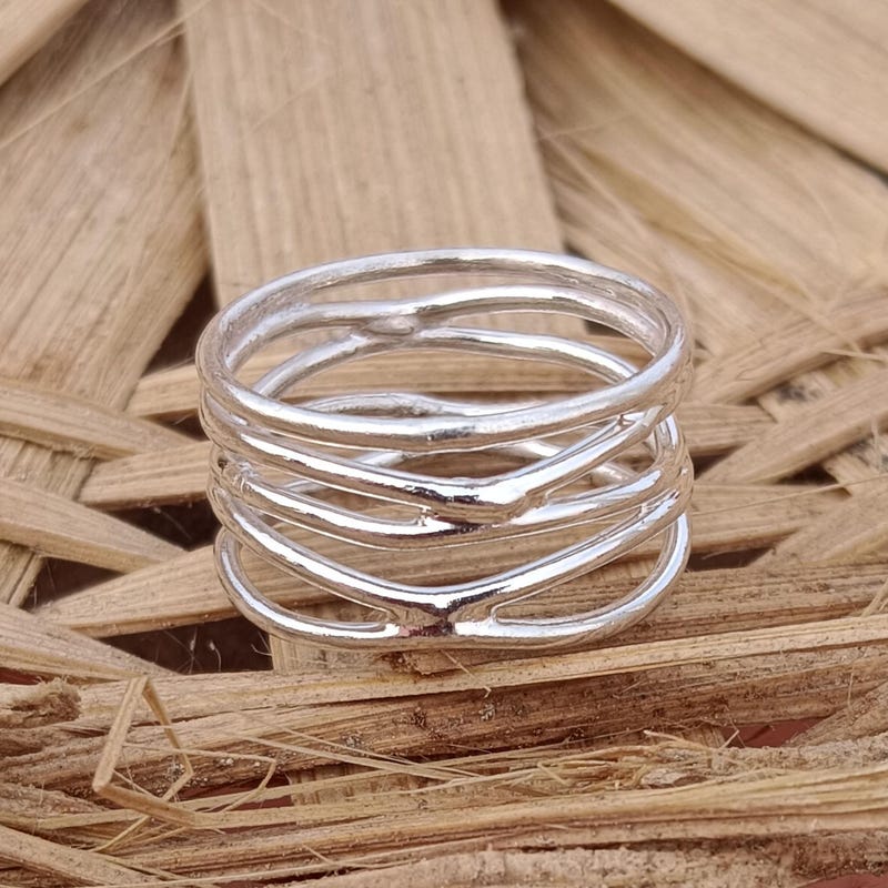 Multi Layered Cross Ring - Etsy