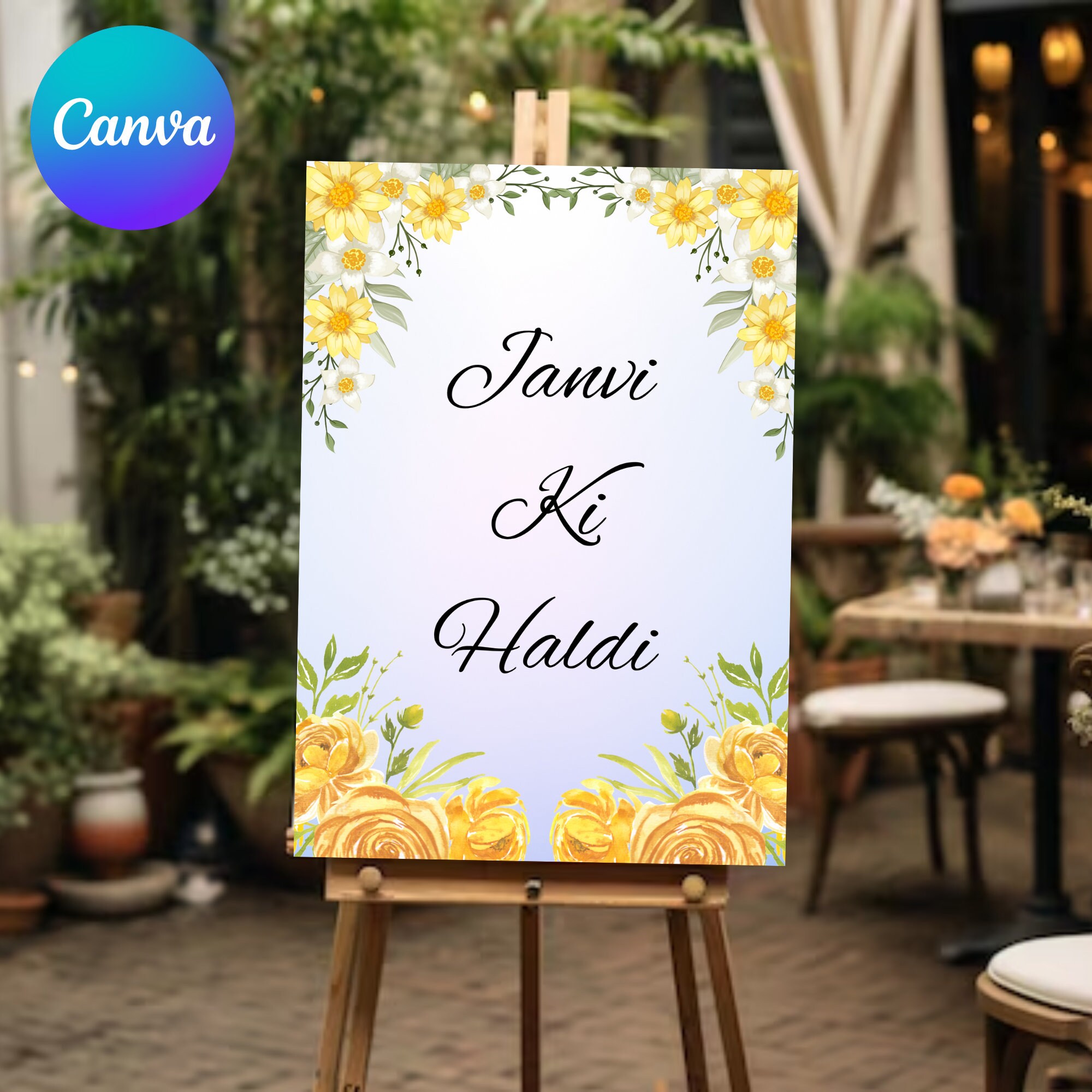 Haldi Welcome Sign, Custom Haldi Sign, Welcome Sign, Indian Wedding ...