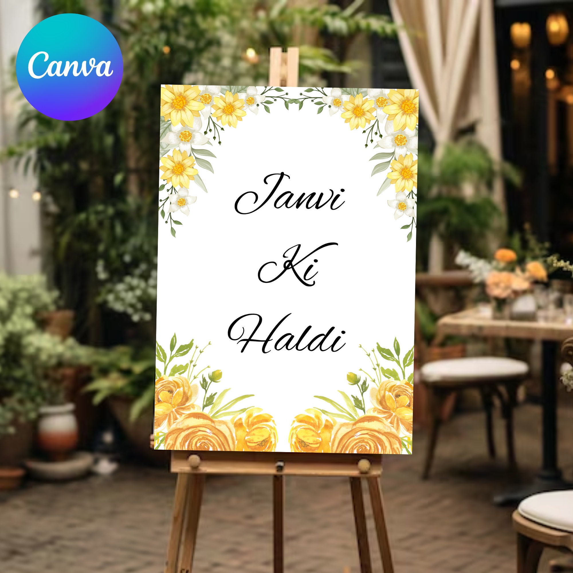 Haldi Welcome Sign, Custom Haldi Sign, Welcome Sign, Indian Wedding ...