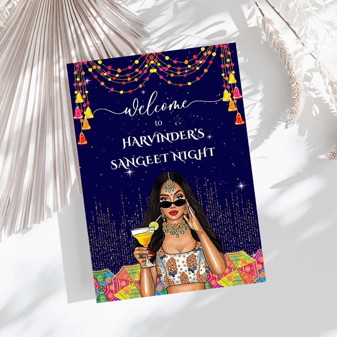 Girl Sangeet Welcome Sign | Sangeet Welcome Sign | Punjabi Wedding ...