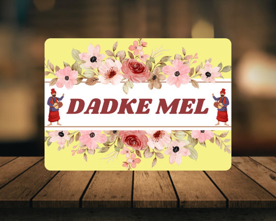 Simple Minimalistic Dadke and Nanke Digital Poster Set, Sikh Wedding ...