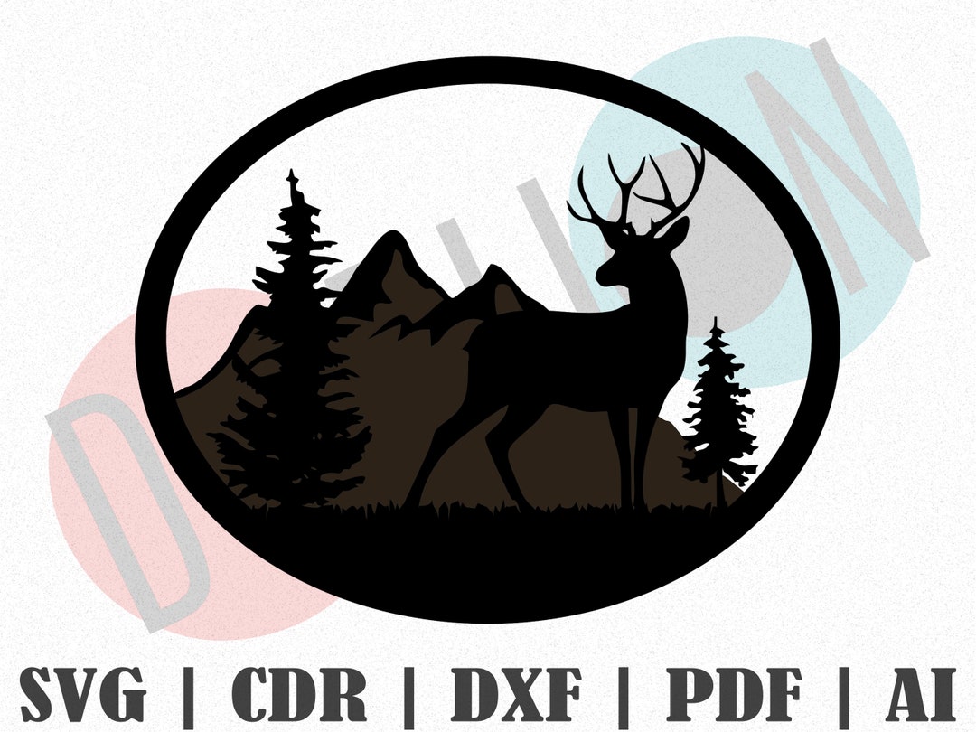 Deer Design SVG Customize Gift Svg Vinyl Bundle Cut File - Etsy
