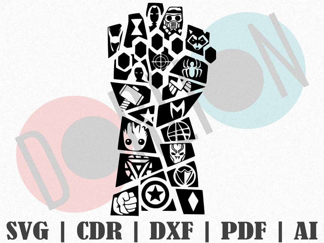 Avengers Thanos Hand Design SVG, Customize Gift Svg, Vinyl, Bundle Cut ...