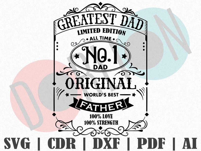 Greatest Dad No.1 Dad Design SVG Customize Gift Svg Vinyl - Etsy