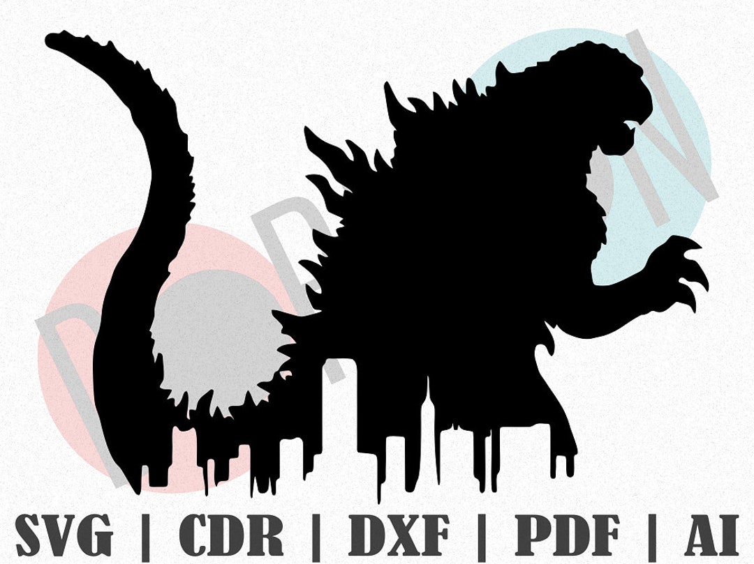 Godzilla Design SVG, Customize Gift Svg, Vinyl, Bundle Cut File, Svg ...
