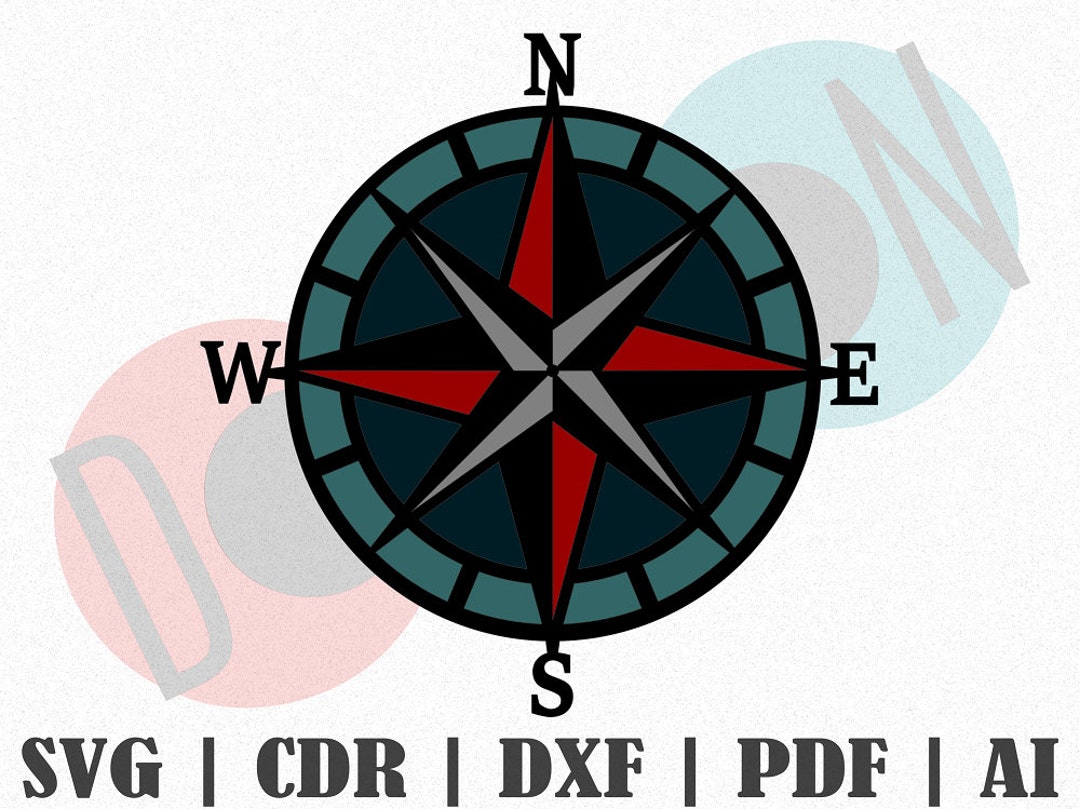 Compass Design SVG, Customize Gift Svg, Vinyl, Bundle Cut File, Svg ...