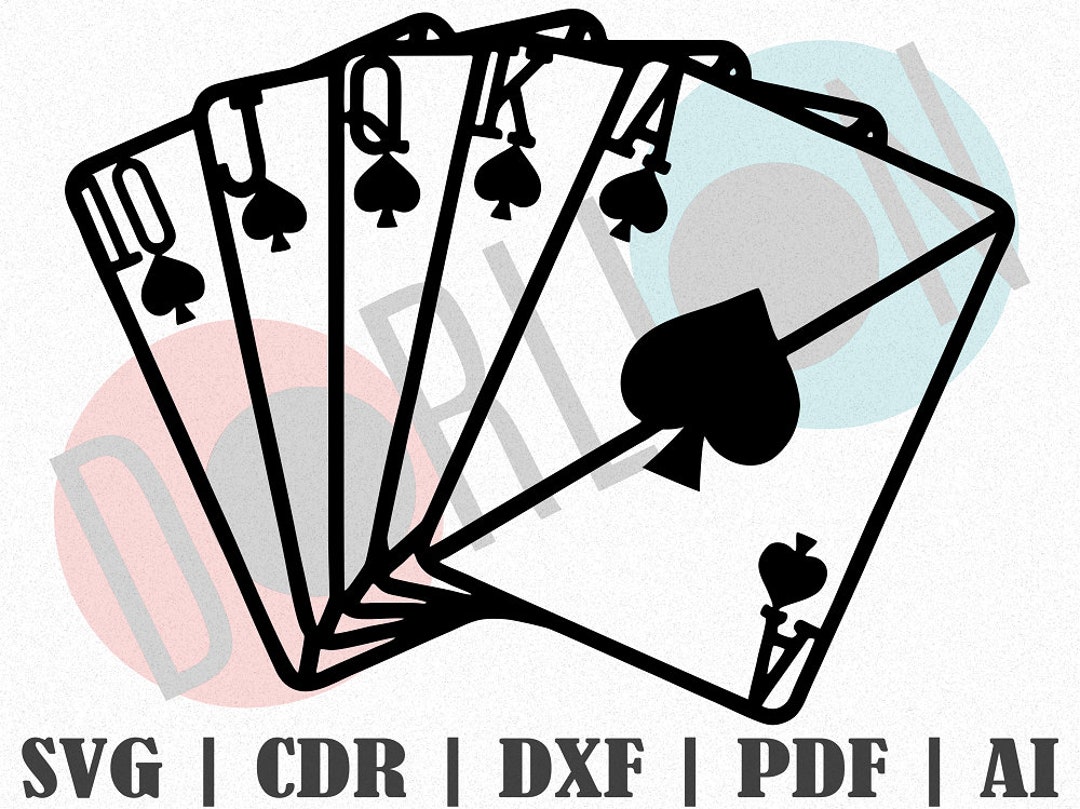 Playing Cards Design SVG, Customize Gift Svg, Vinyl, Bundle Cut File ...