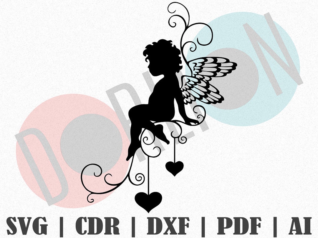 Angel Design SVG, Eros Design SVG, Customize Gift Svg, Vinyl, Bundle ...