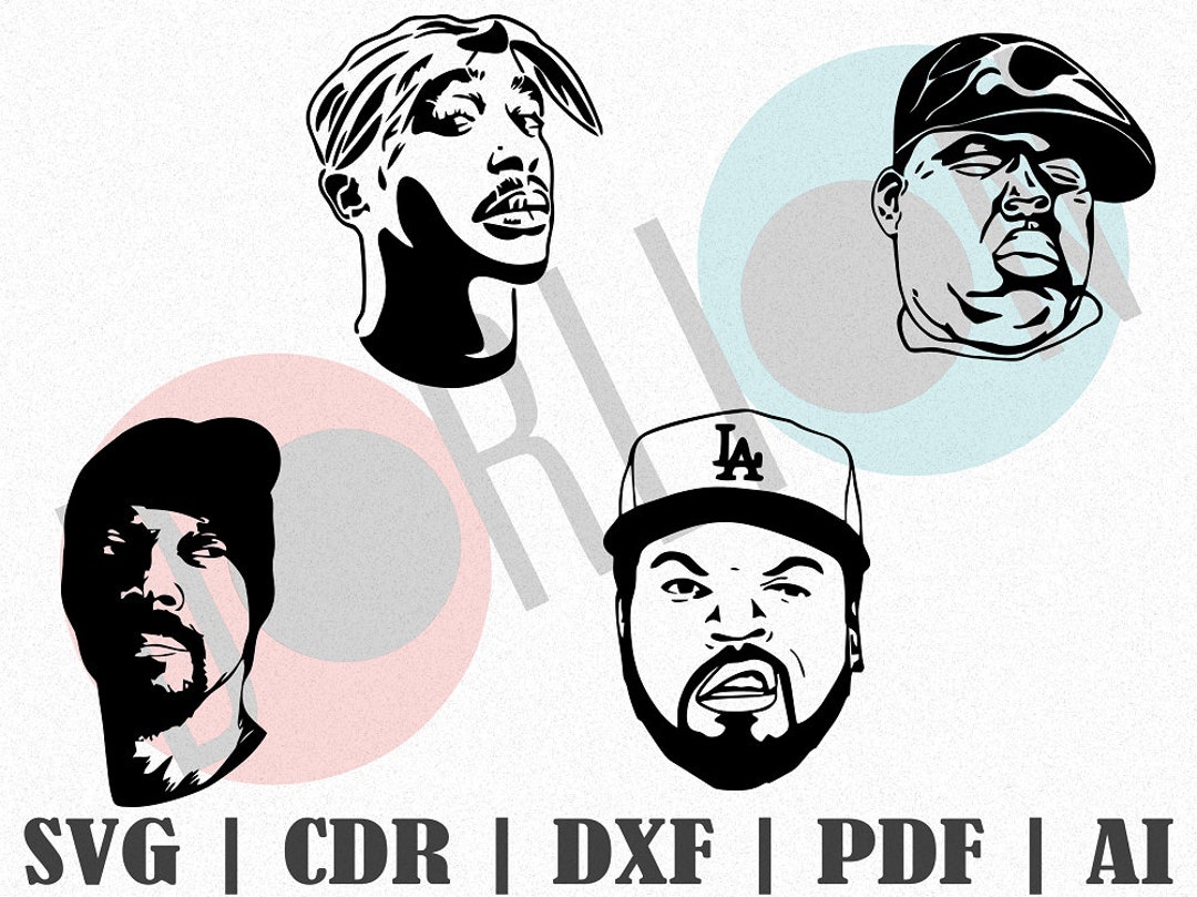 Rap Friends Snoopdogg Tupac Big Icecube Design SVG, Customize Gift Svg ...