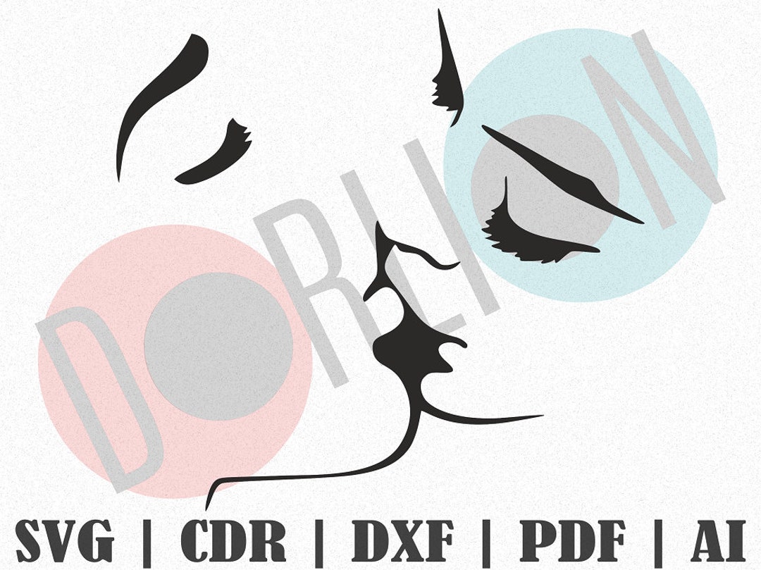 Couple Kissing Design SVG, Customize Gift Svg, Vinyl, Bundle Cut File ...