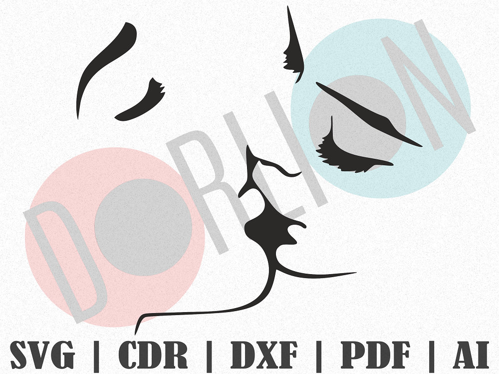 Couple Kissing Design SVG Customize Gift Svg Vinyl Bundle - Etsy