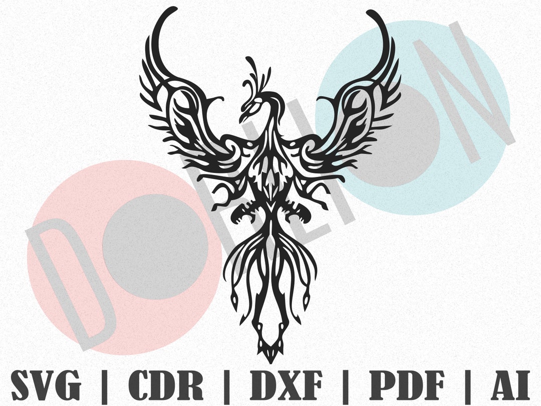 Phoenix Design SVG, Customize Gift Svg, Vinyl, Bundle Cut File, Svg ...