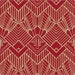 Art Deco Wallpaper - Red and Gold - Etsy