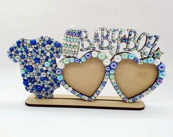 Denim Photo Frame / Beaded Photo Frame / Hippy Frame - Etsy