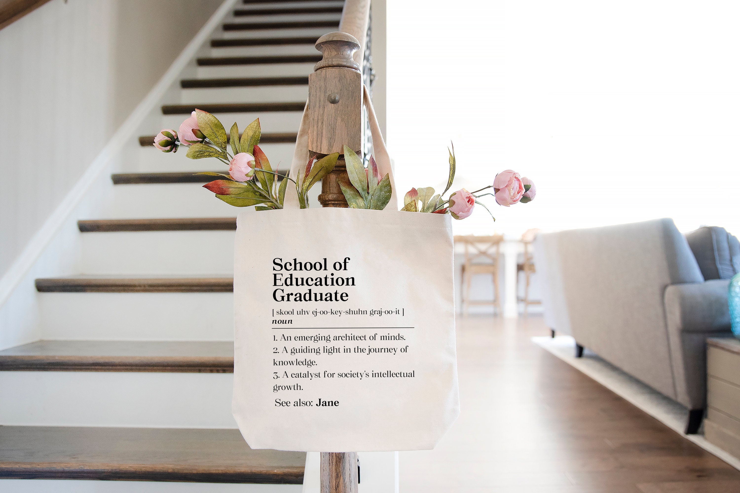 Personalized School of Education Graduate Tote Bag Custom - Etsy