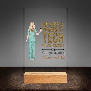 Personalized Pharmacy Tech Graduation Congrats for Daughter Acrylic ...