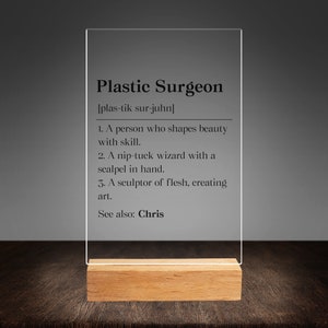 Personalized Plastic Surgery Graduate Acrylic Plaque, Plastic Surgery ...