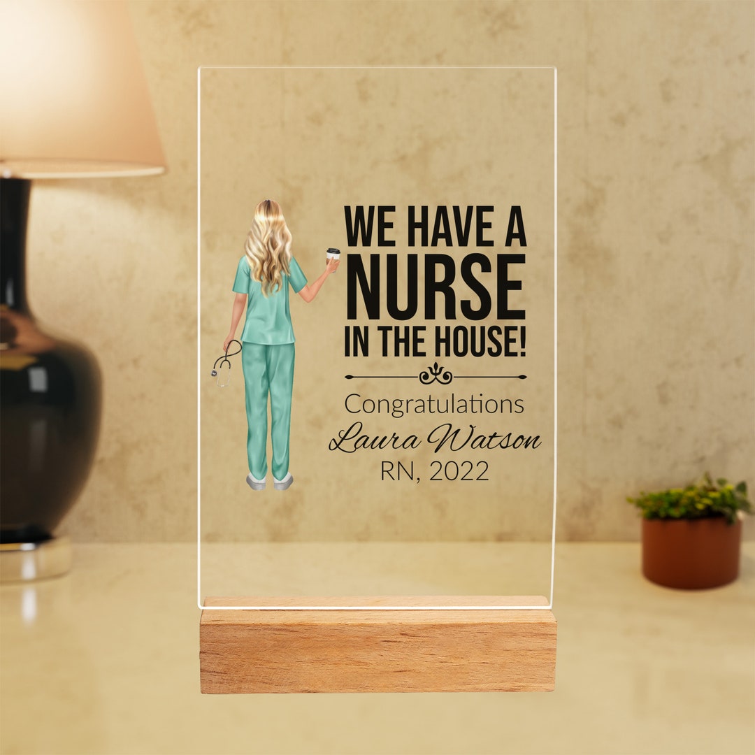 Personalized Nurse Graduate Acrylic Plaque, Nursing School Graduation ...