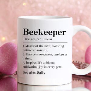 Personalized Beekeeper Mug, Beekeepingfor Her Gift, Custom Bee Lover ...