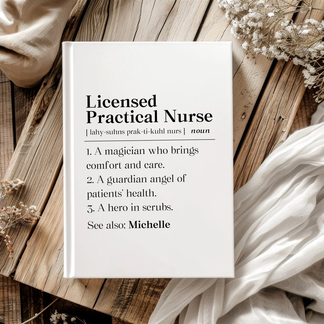 Personalized Lpn Journal, Custom Neonatal Licensed Practical Nurse Gift ...