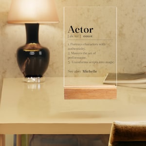 Personalized Actor Acrylic Plaque, Drama Graduate Gift, Teather Student ...