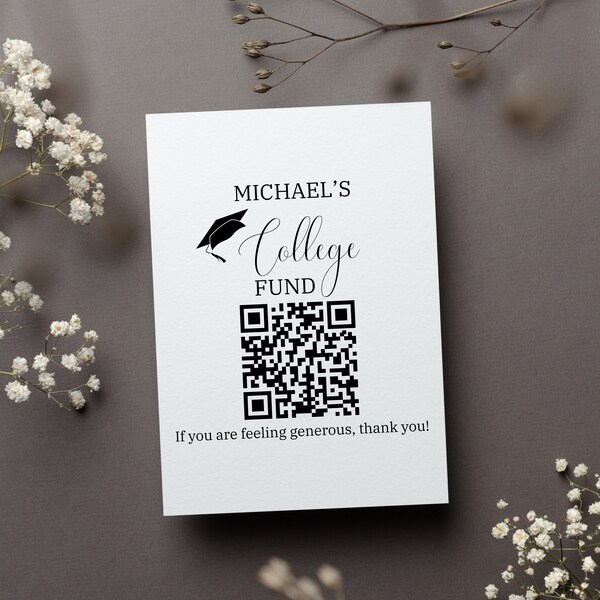 College Fund Qr Code - Etsy
