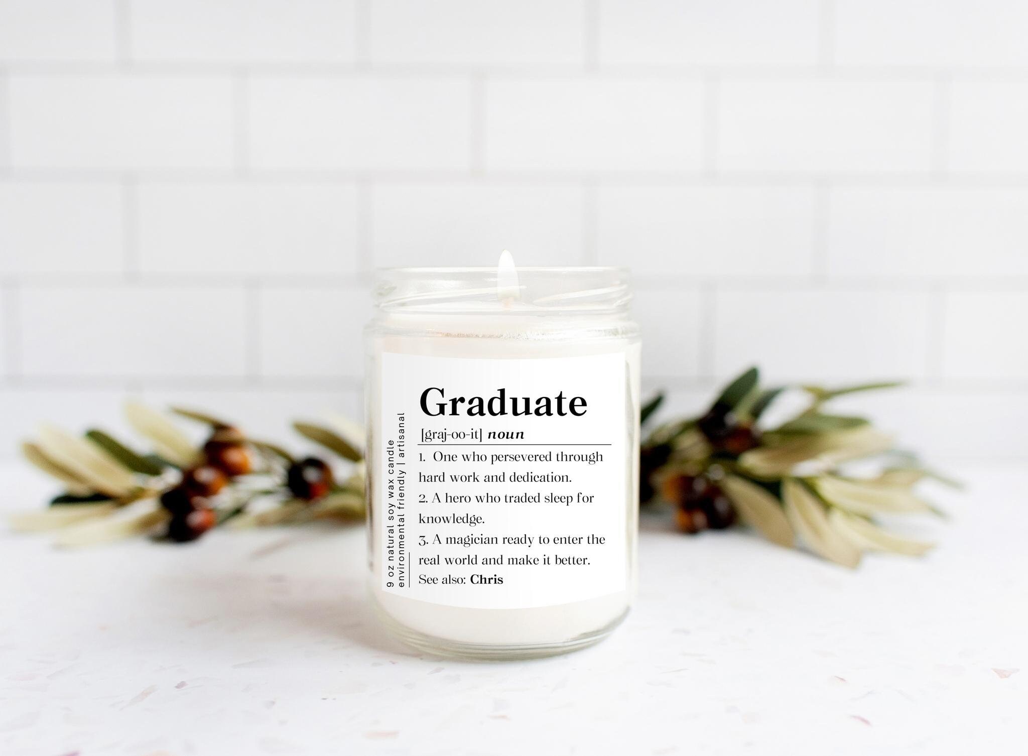 Personalized Graduation Candle, Custom Graduate Gift, Daughter Grad ...