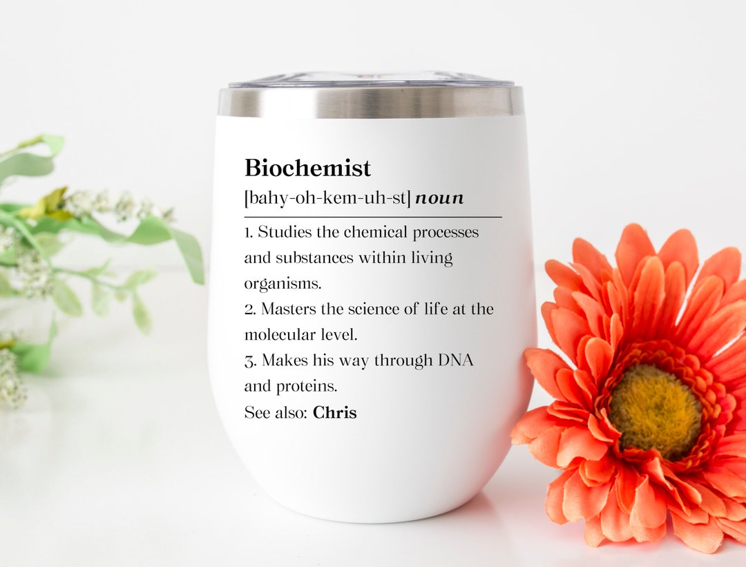 Personalized Biochemist Birthday Wine Tumbler, Custom Biochemist ...