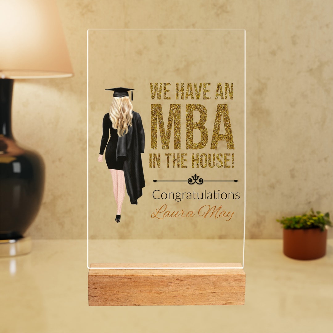 Personalized Mba Graduation Congrats for Daughter Acrylic Plaque ...