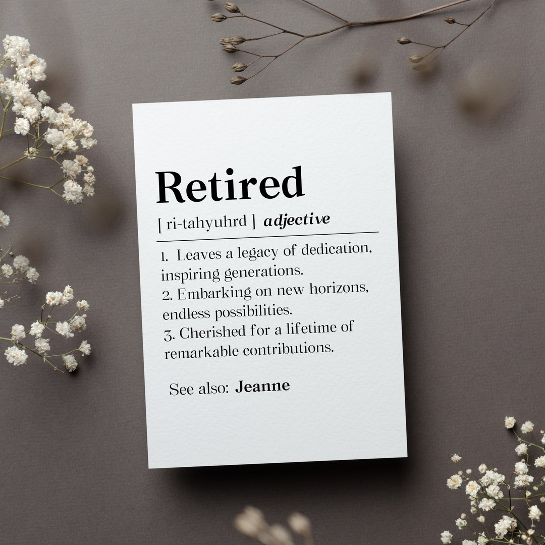 Personalized Retirement Thank You Card Custom Retired - Etsy