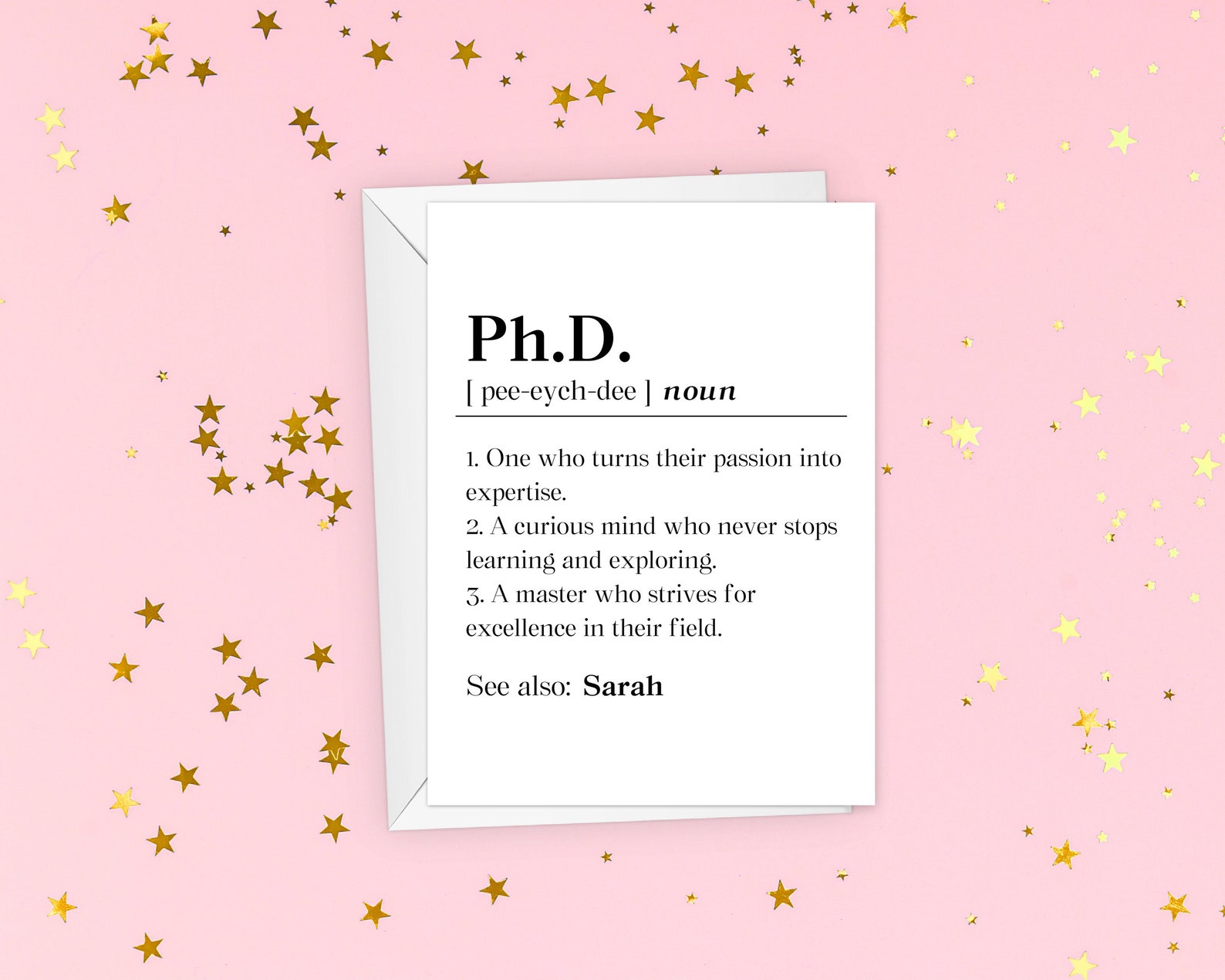 Personalized Phd Graduation Card Custom Phd Graduate Gift - Etsy