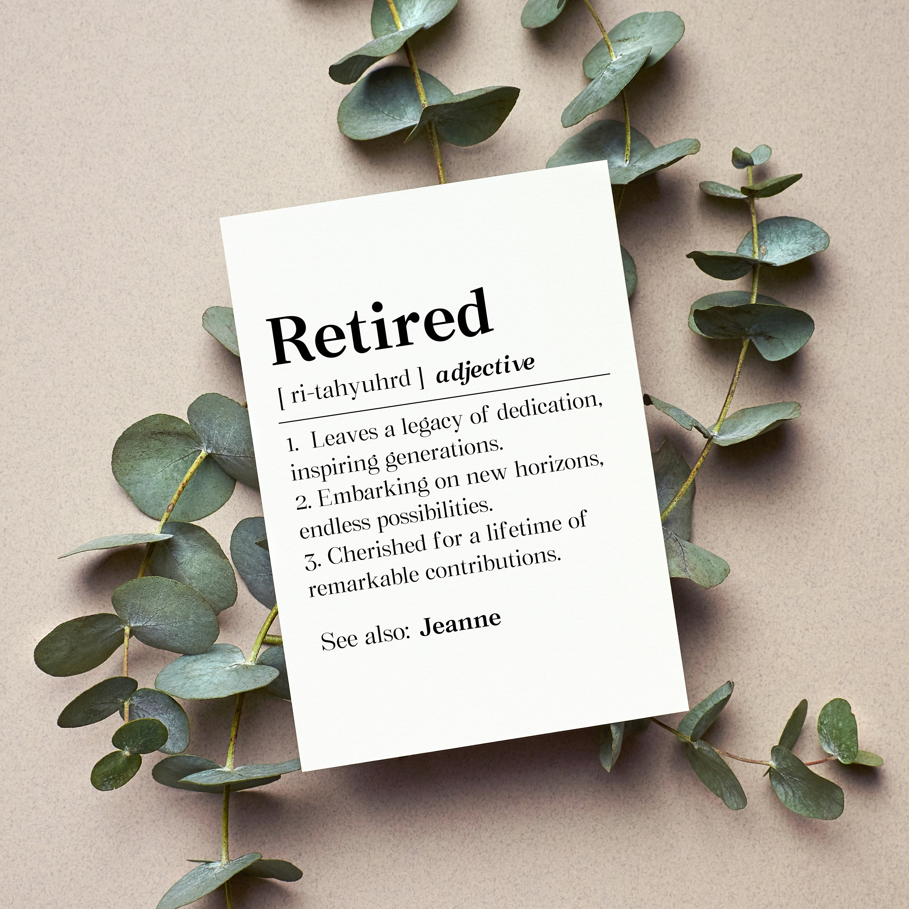 Personalized Retirement Thank You Card Custom Retired - Etsy