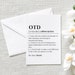 Personalized Otd Graduation Card, Custom Doctor of Occupational Therapy ...