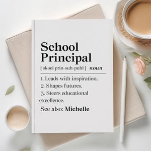 Personalized School Principal Definition Journal, School Appreciation ...