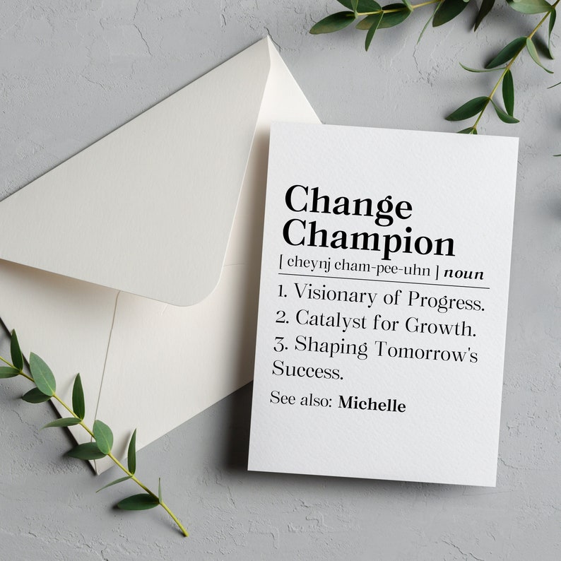 Personalized Employee Appreciation Day Card, Leader Thank You Gifts ...