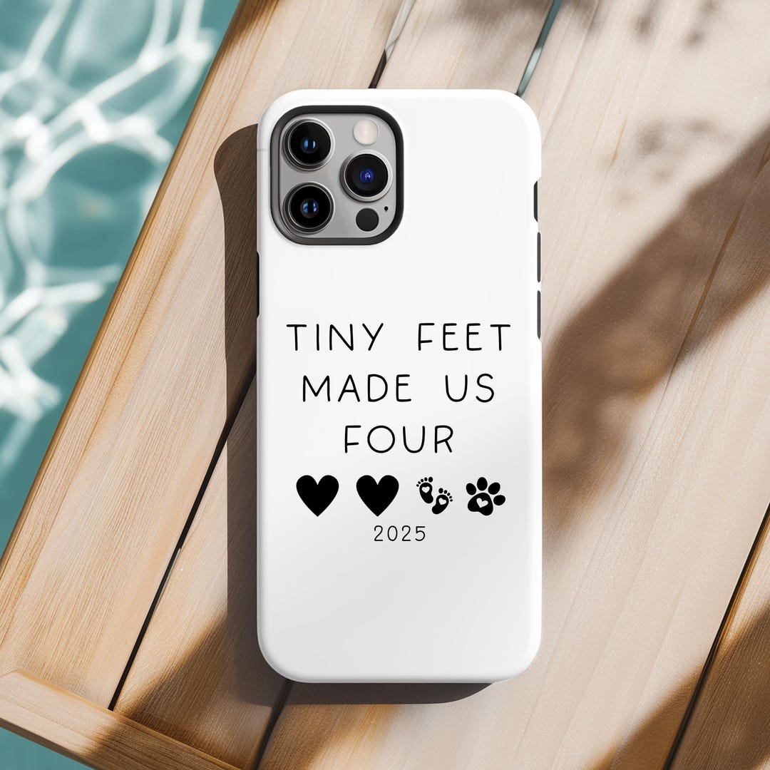 Personalized First Time Parents Tough Phone Case, Family of Four With ...
