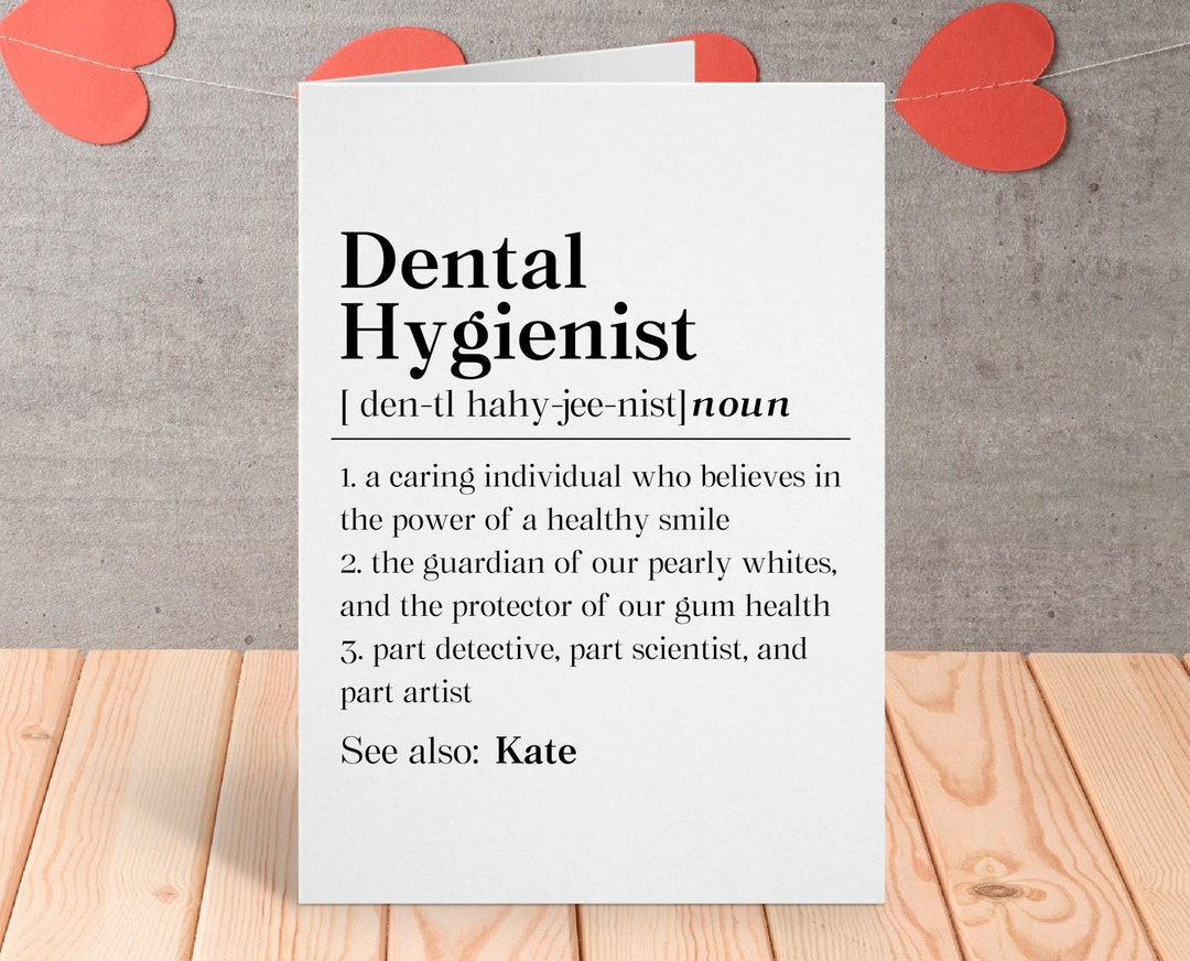 Personalized Dental Hygiene Graduation Card, Dental Hygienist Graduate ...