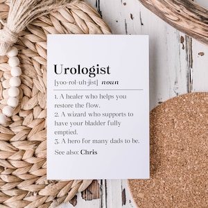 Personalized Urology Resident Card, Urology Graduation Gift, Match Day ...