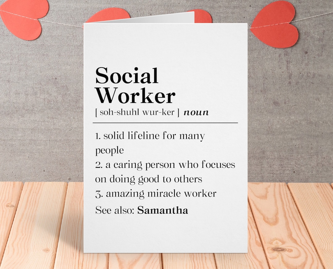 Personalized Social Worker Graduation Card, Social Worker Grad Gift ...
