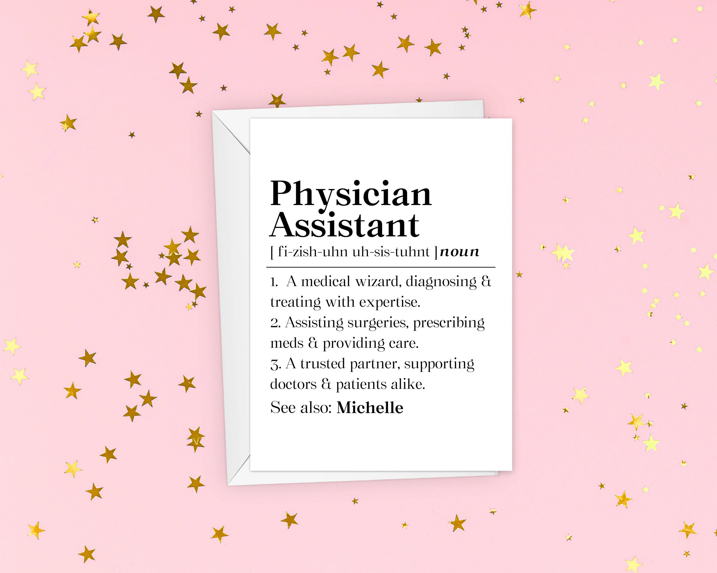 Personalized Physician Assistant Graduate Card, Physician Graduation ...