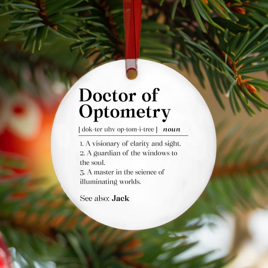 Personalized Doctor of Optometry Graduate Ornament, Custom Doctor of ...