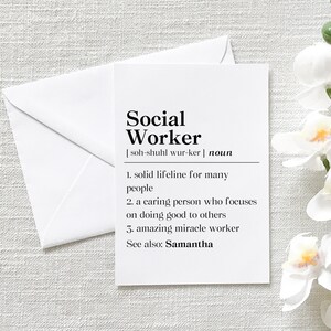 Personalized Social Worker Graduation Card, Social Worker Grad Gift ...