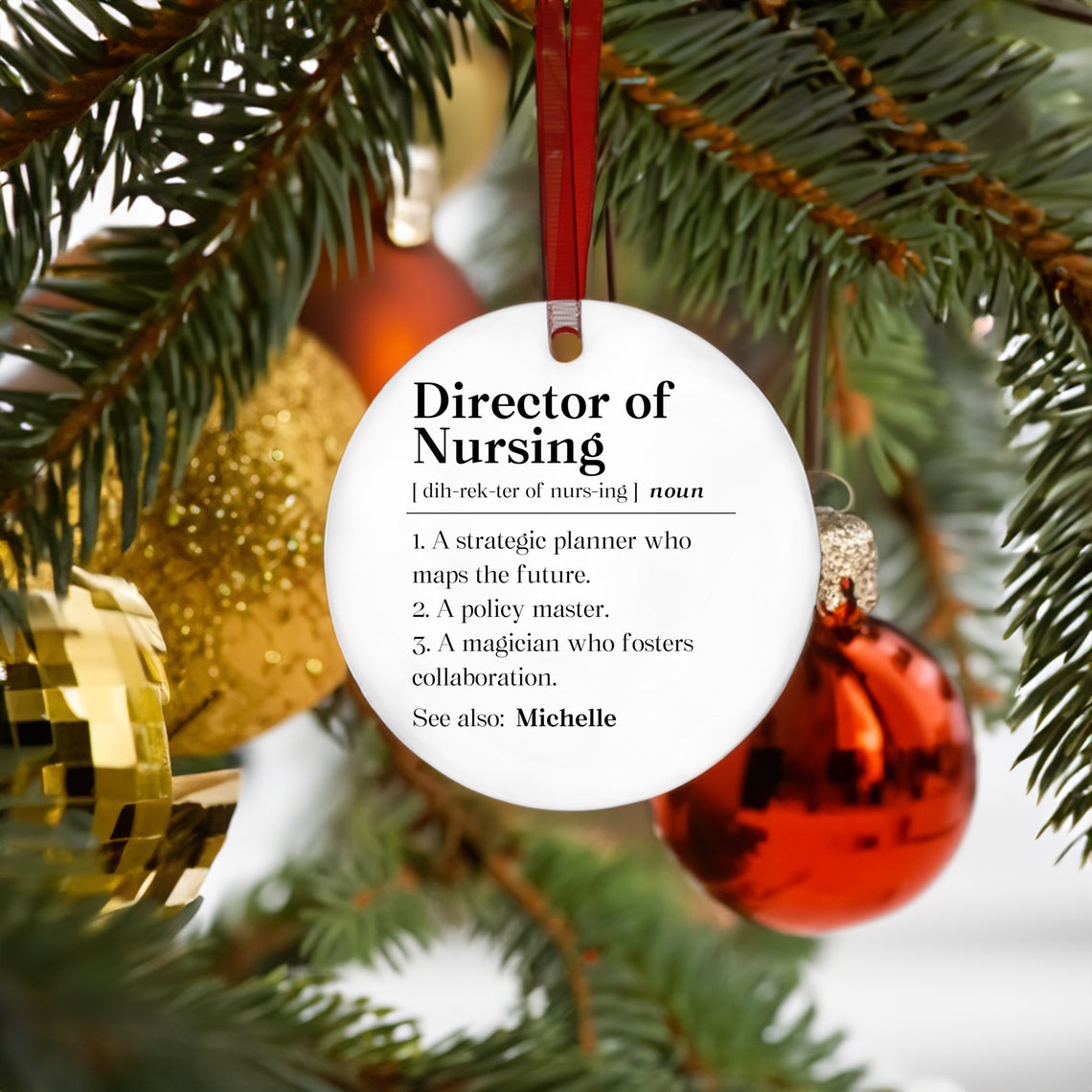 Personalized Director of Nursing Ornament Custom Director of - Etsy