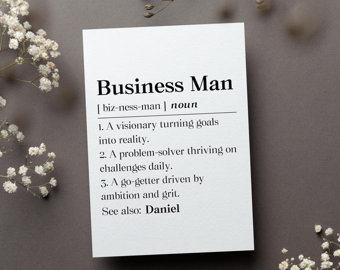 Personalized New Business Owner Card, Business Owner Anniversary Gift ...